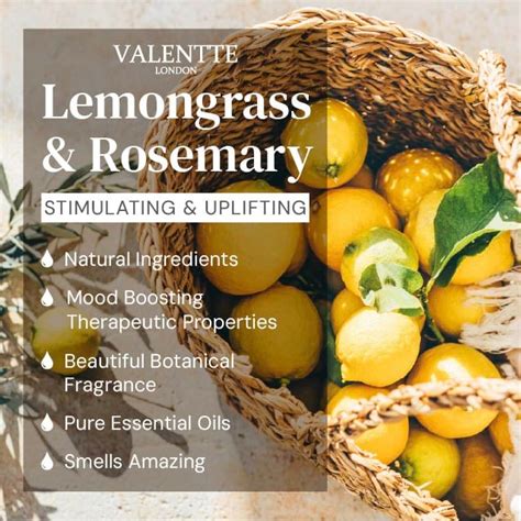 100ml Diffuser Refill Lemongrass And Rosemary