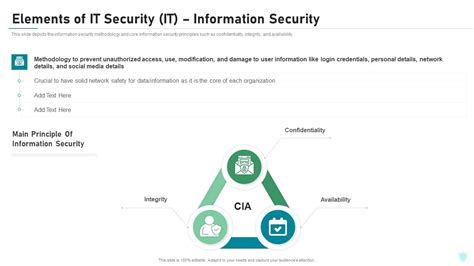 Elements Of IT Security IT Information Security Ppt Background Image PDF