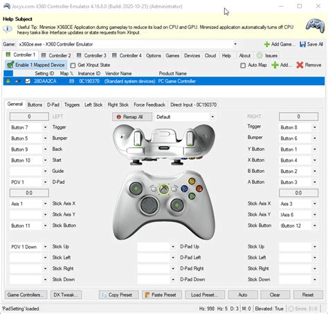 Problem With Right Analog Stick · Issue 1197 · X360cex360ce · Github