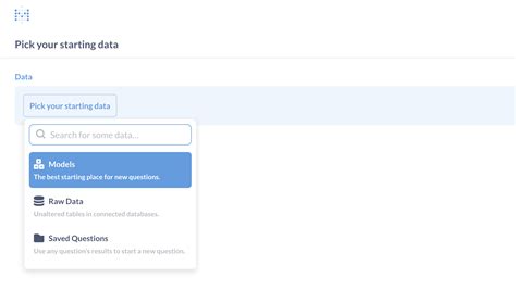 add page to create model without a question using notebook editor · issue 25598 · metabase
