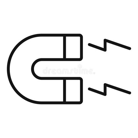 Magnet Core Values Icon Outline Vector Value Purpose Stock Vector