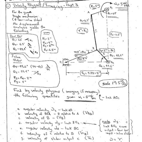 Find A The Angular Velocity Of Of Link AB B The Chegg