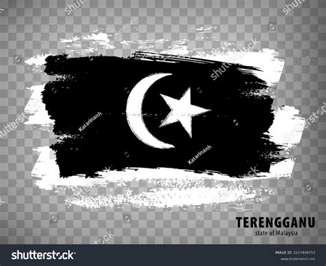 Flag Terengganu Brush Strokes Flag State Stock Vector Royalty Free 2217449753 Shutterstock