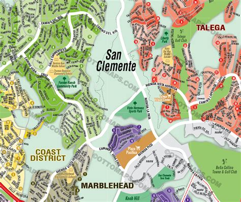San Clemente Map Orange County Ca Files Pdf And Ai Editable La