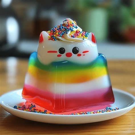Whimsical Birthday Cake Jelly Cat That Dances On Your Tastebuds