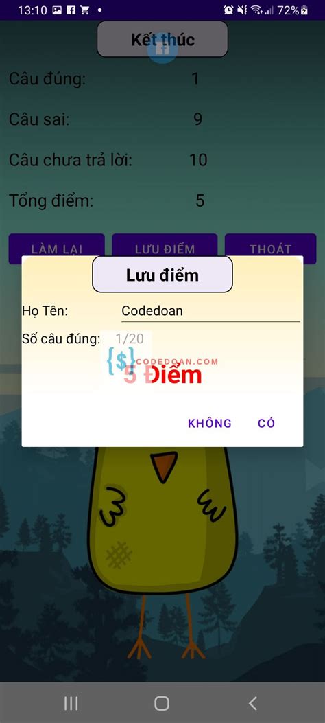 miễn phí app luyện thi tiếng anh csdl sqlite ngôn ngữ java sàn giao