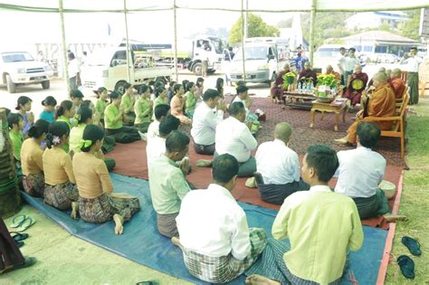 ကျွန်းစုမြို့နယ်တွင် မဟာတိလောကမာရဇိန်လျောင်းတော်မူဘုရားကြီးအား ရေသပ္ပာယ်ပူဇော်ပွဲ အခမ်းအနားကျင