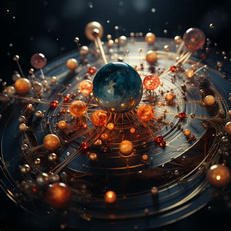 atom with planets as electrons orbiting a sun by malcolmsacco on deviantart