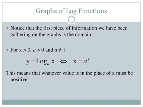 PPT Logarithmic Functions Their Graphs PowerPoint Presentation ID 1432310