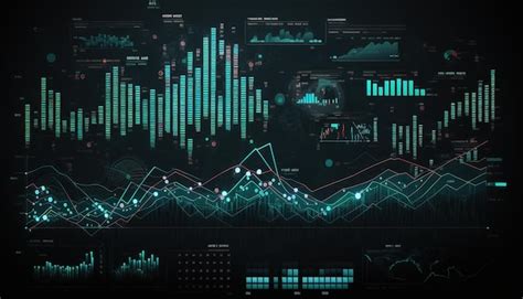 Premium Ai Image Generative Ai Stock Market Chart Lines Financial