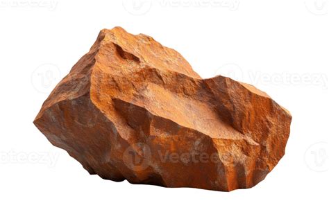 High Quality Image Of A Rugged Rust Colored Rock With A Textured