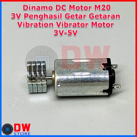 Jual Dc Dinamo Motor Getar Vibrate Vibrator M20 Penghasil Getaran Shopee Indonesia