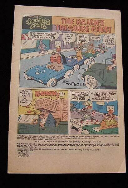Banana Splits Comic 7 July 1971 Hanna Barbera 3779037450