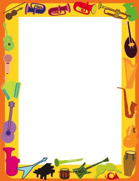 Free Musical Instrument Border Frame For Creative Projects 3061459