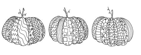 색칠 공부를위한 3 호박의 벡터 세트 할로윈 개체의 흑백 컬렉션 낙서 스타일의 가을 요소의 손으로 그린 흑백 스케치 10월에 대한 스톡 벡터 아트 및 기타 이미지 Istock