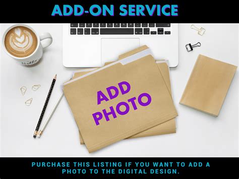 Custom Add On Request ADD A PHOTO SERVICE Etsy