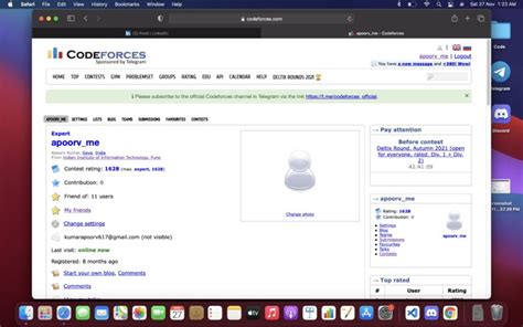 Apoorv Kumar On Linkedin Just Became Expert On Codeforces A Little