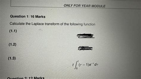 solved calculate the laplace transform of the following