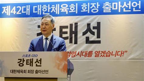 강태선 서울시체육회장 대한체육회장 선거 출마