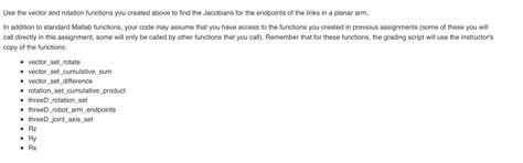 Solved Use The Vector And Rotation Functions You Created