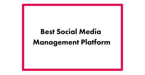Best Social Media Management Platform Jr Digital