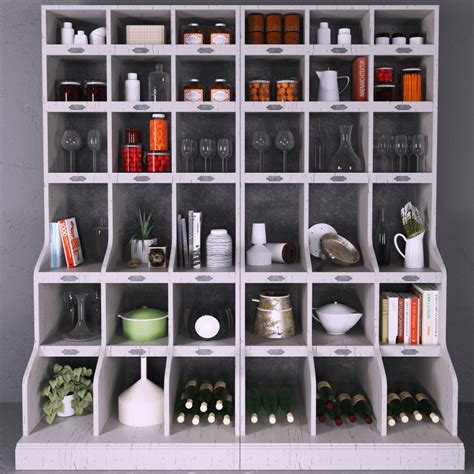 Tableware 3d Model For Vray