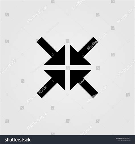 Exit Full Screen Icon Minimize Screen 库存矢量图免版税1859051374 Shutterstock