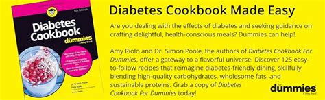Diabetes Cookbook For Dummies Poole Simon Riolo Amy 9781394240234