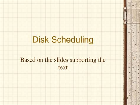 Disk Scheduling Algorithm In Operating System Pptx