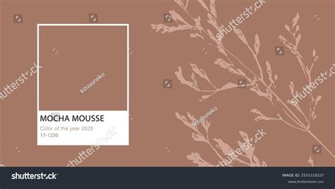 Mocha Mousse Color Year 2025 Abstract Stock Vector Royalty Free 2555318107 Shutterstock