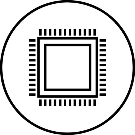 Computer Processor Circuit Board Technology Icon Png