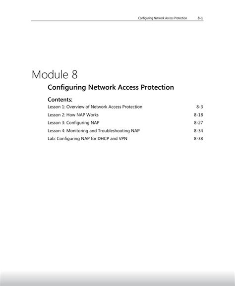 Configuring Network Access Protection