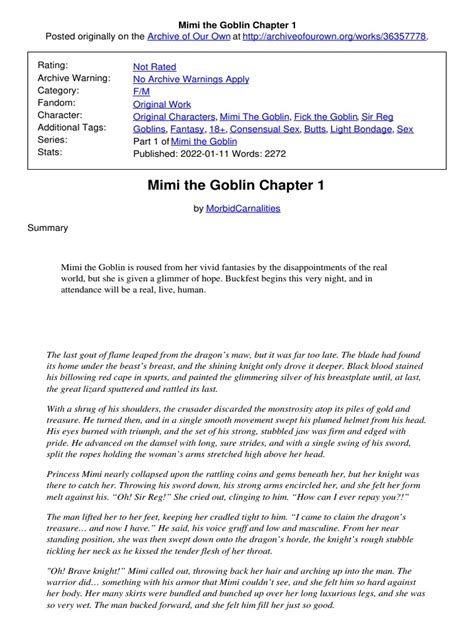 Mimi The Goblin Chapter Pdf
