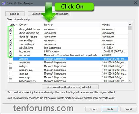 Enable And Disable Driver Verifier In Windows 10 Tutorials