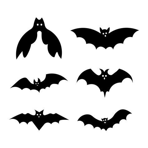 Bat Set Collection 15388244 Vector Art At Vecteezy