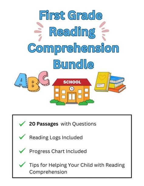 First Grade Reading Comprehension Workbook 20 Passagesmore Tpt