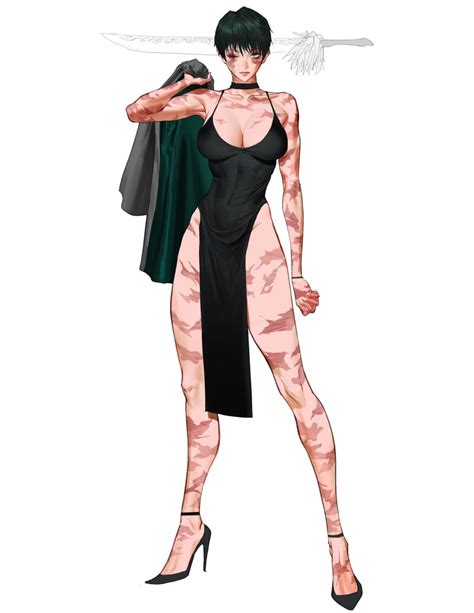 Rule 34 1girls Black Hair Breasts Burn Burn Scar Dress Formal Dress