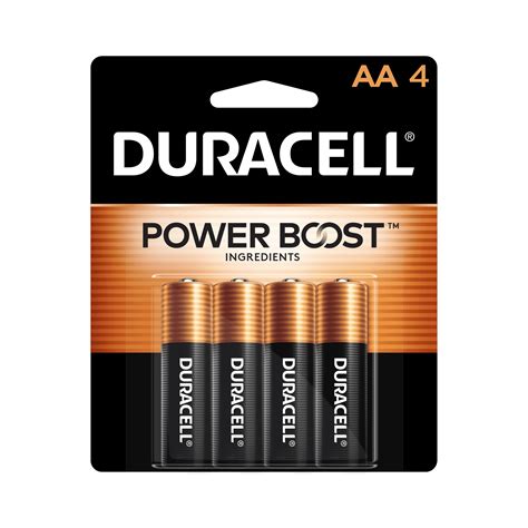 Duracell Coppertop Aa Battery With Power Boost™ 4 Pack Long Lasting