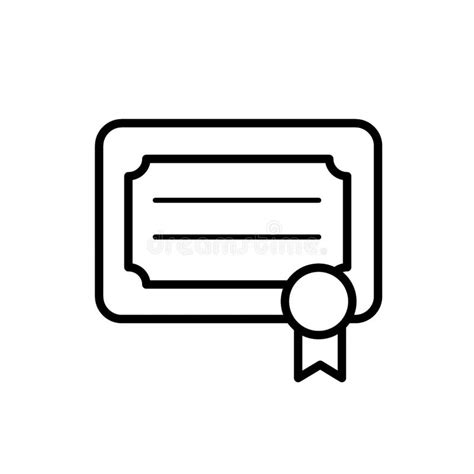 Diploma Certificate With Ribbon And Seal Stock Vector Illustration