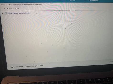 Solved Points U OT Find A And R For A Geometric Sequence Chegg