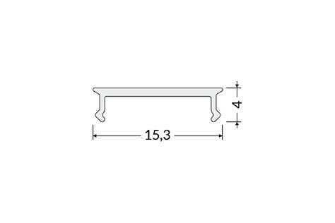 1m Extra Diffuser Cover Th1 Th2 C3p For Led Profile C3p Plater In Led Profile Marc Led Ltd