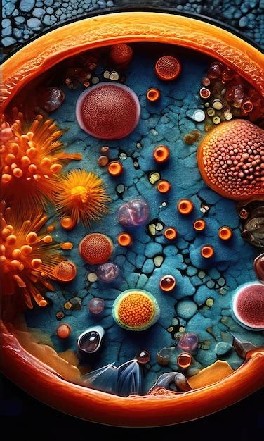 Premium Photo Organism Cell Inside Microscopic View