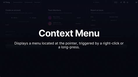 Context Menu Ui Thing
