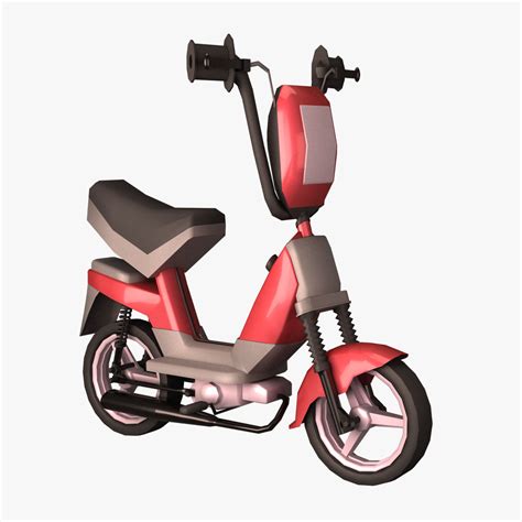 만화 스쿠터 3d 모델 25 Ma Free3d
