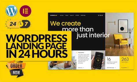 Design Responsive Wordpress Landing Page Elementor Or Elementor Pro