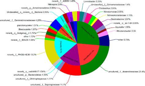 Pie Charts Showing The Microbial Community Composition At The Level Of