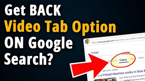 No Video Tab Option On Google Search Video Tab Missing YouTube
