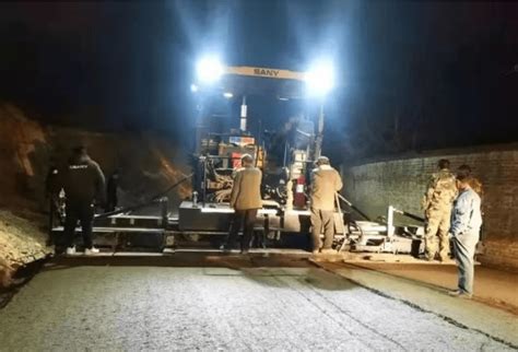 完工通车井陉再添两条民生道路 石桥头 施工 进行
