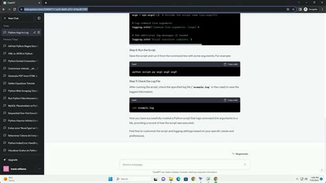How To Save Python Command Line Arguments To A Log File Youtube