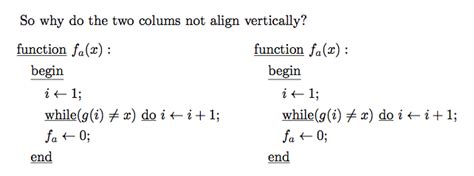 Vertical Alignment Multicol Why Do Columns Not Align Properly TeX LaTeX Stack Exchange